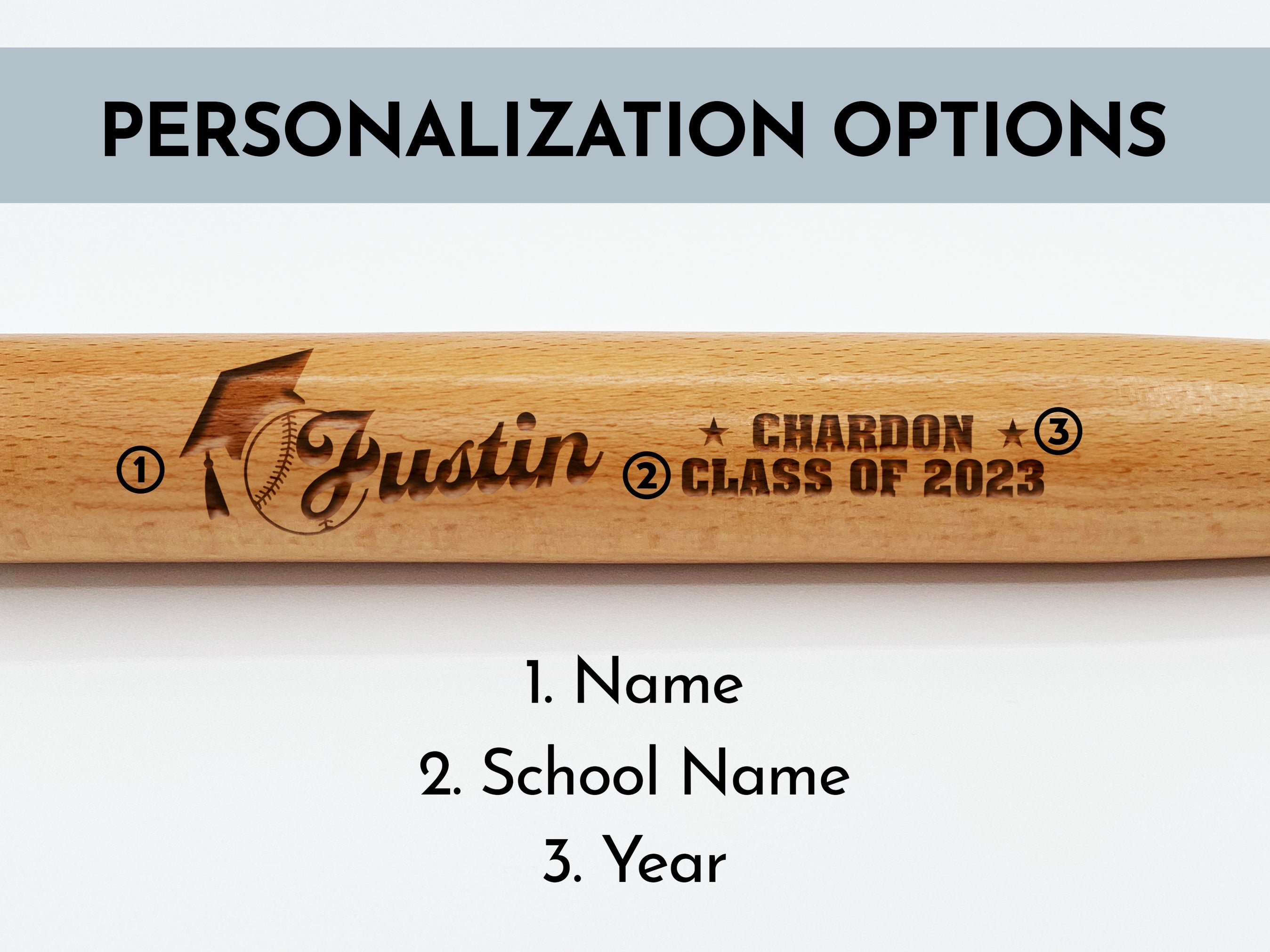 Custom Graduate Mini Bat | Senior/College Gift | Graduation Gift — All ...