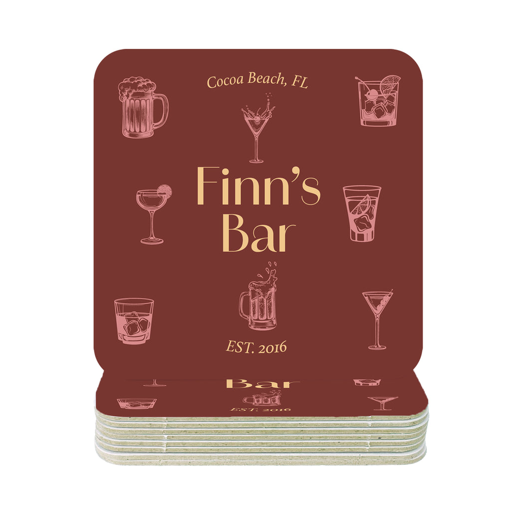 Custom Bar Coasters — All Custom Gifts