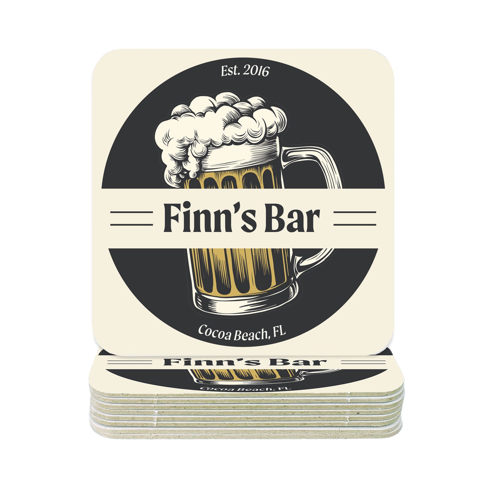 Custom Drink Coasters | Home Bar Coaster | Birthday & Wedding Coasters ...