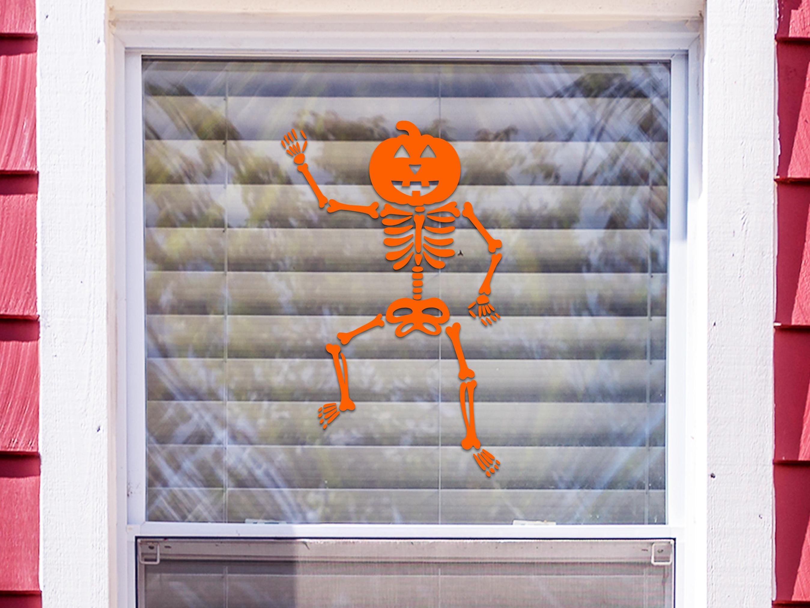 Dancing Skeleton Window Sticker | Vinyl Decal — All Custom Gifts