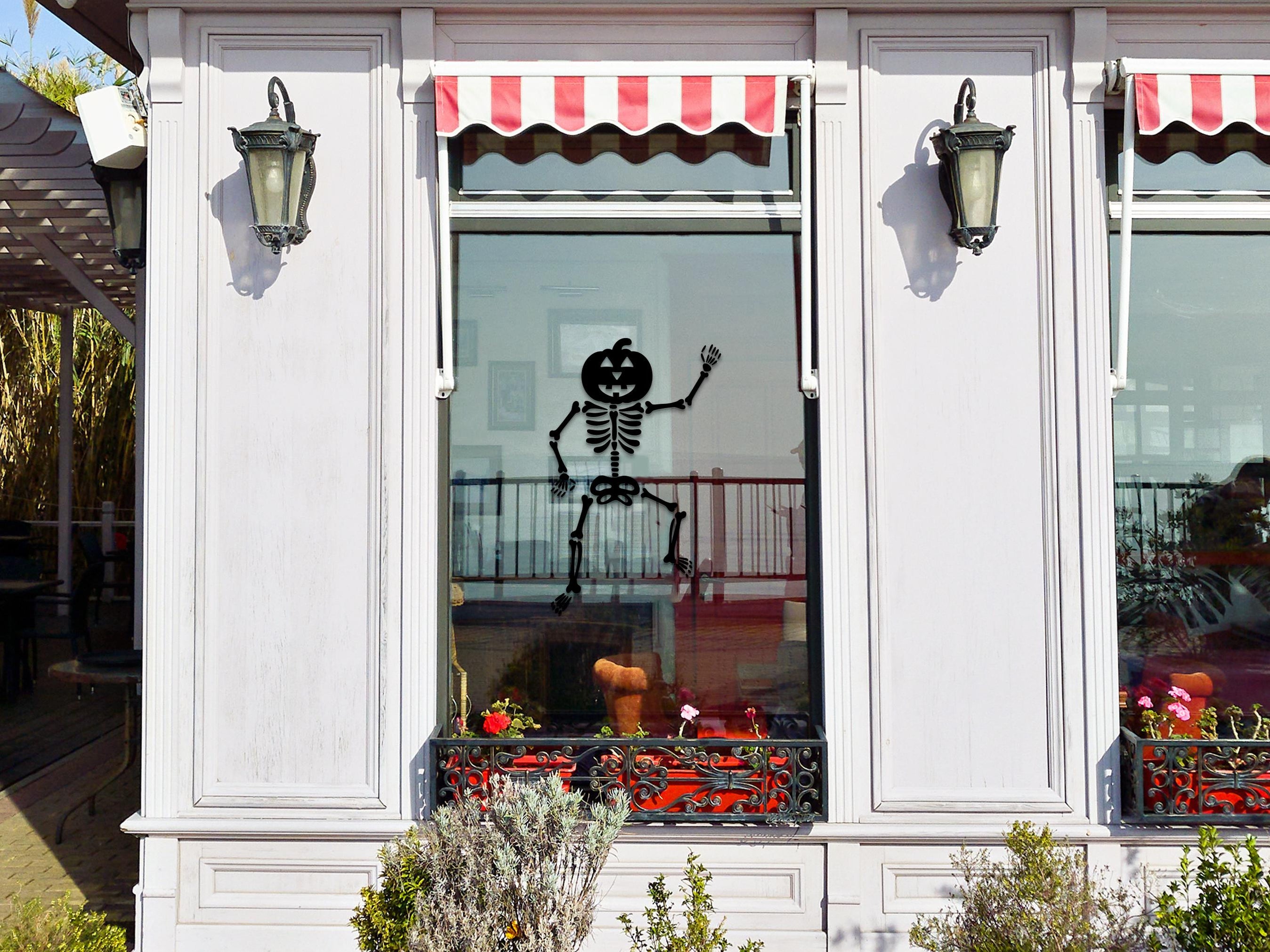 Dancing Skeleton Window Sticker | Vinyl Decal — All Custom Gifts