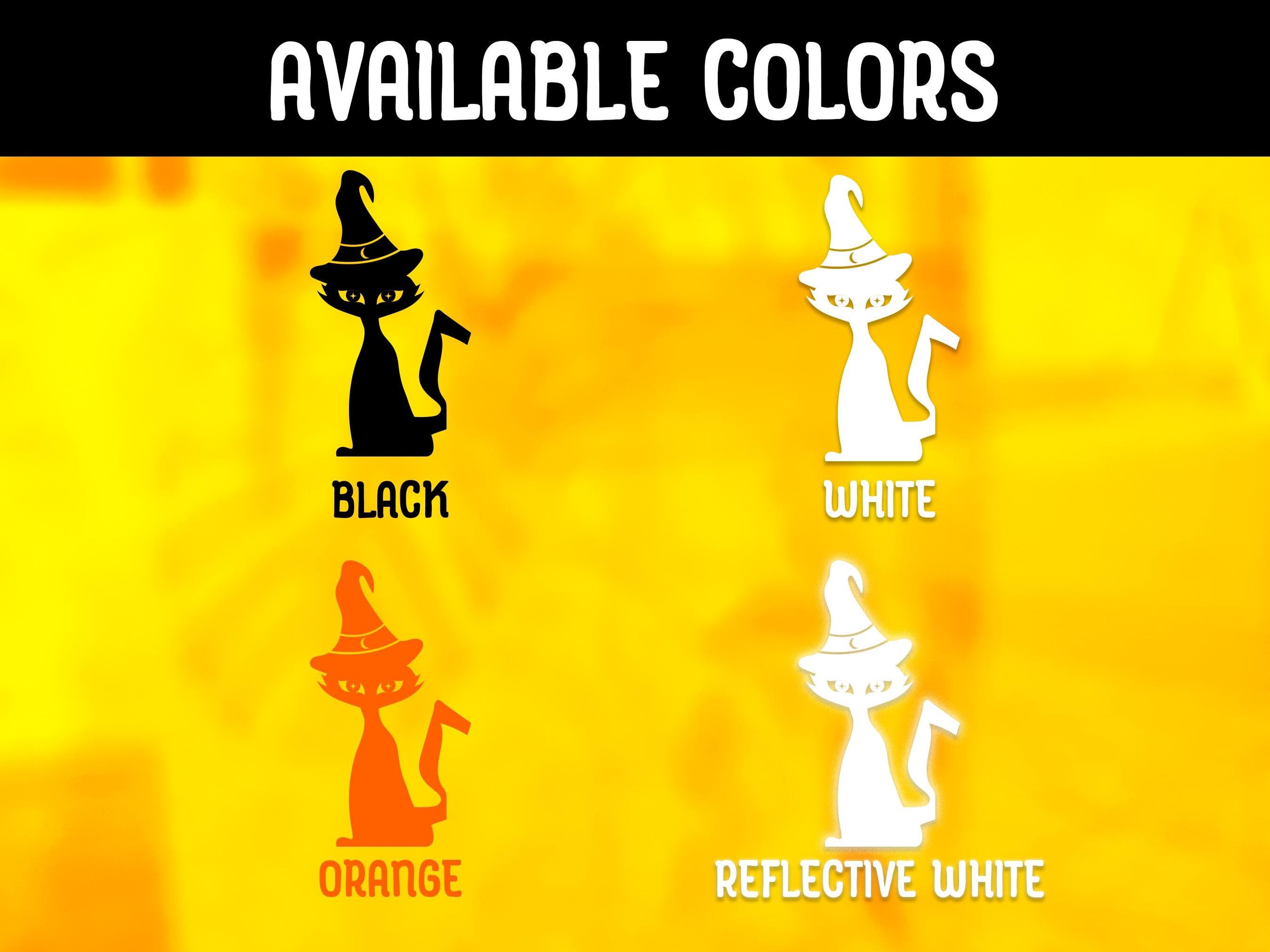 Witch Cat Window Sticker | Vinyl Decal — All Custom Gifts