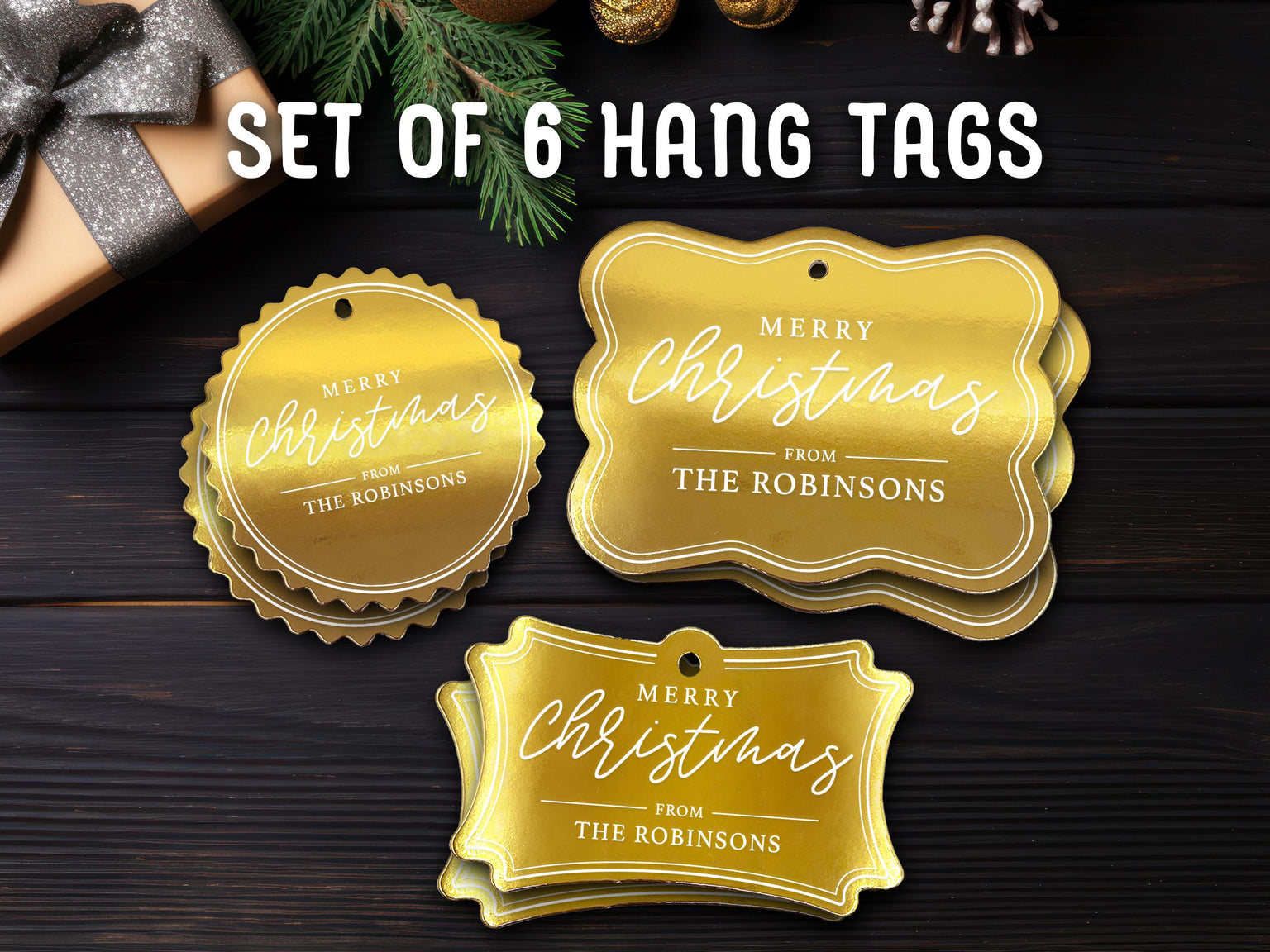 Personalized Christmas Gift Tags — All Custom Gifts