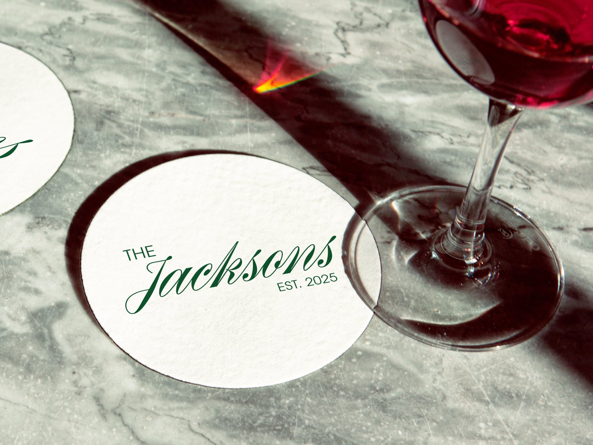 Custom Drink Coasters | Home Bar Coaster | Birthday & Wedding Coasters ...