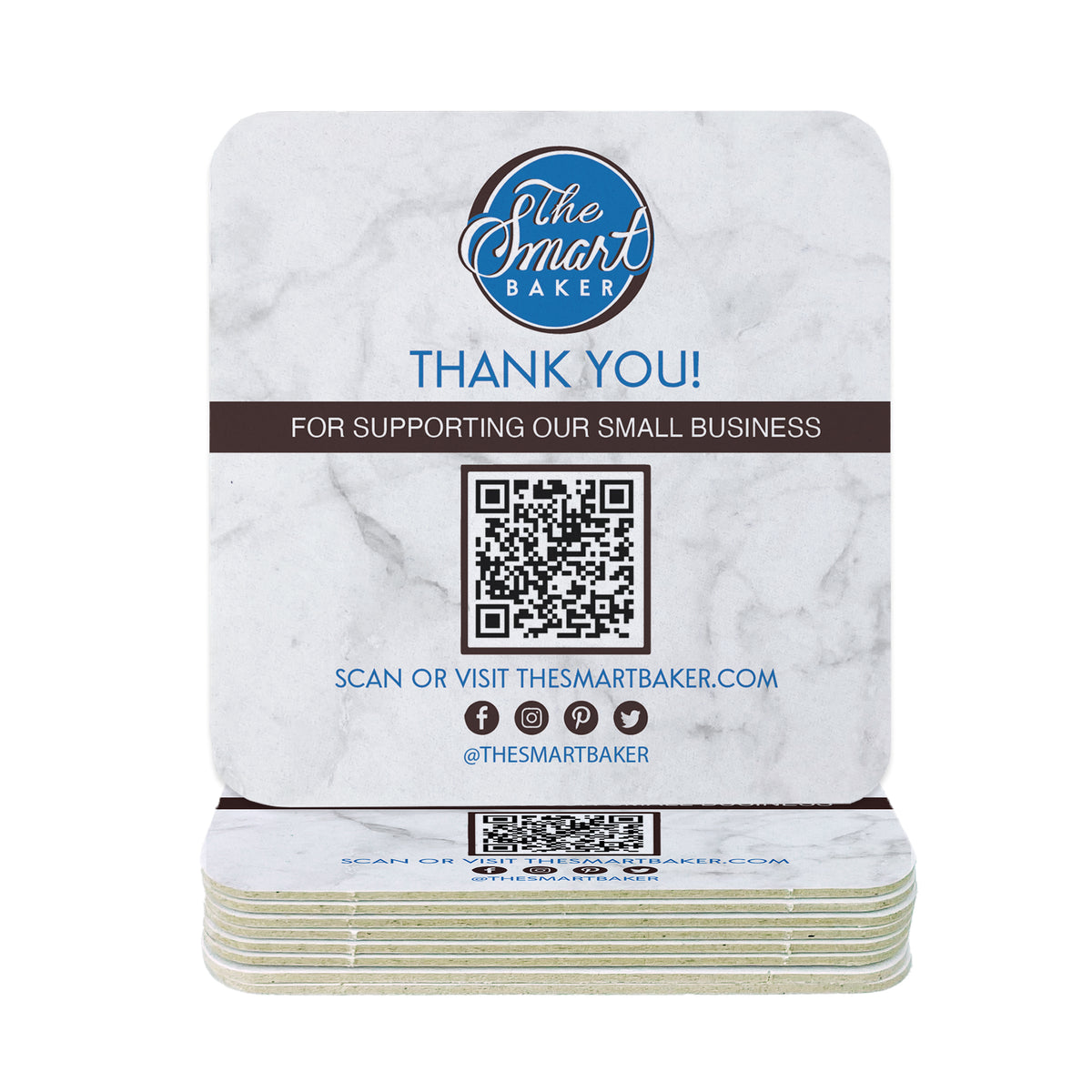 Upload Your QR Code Design | Square Coasters — All Custom Gifts