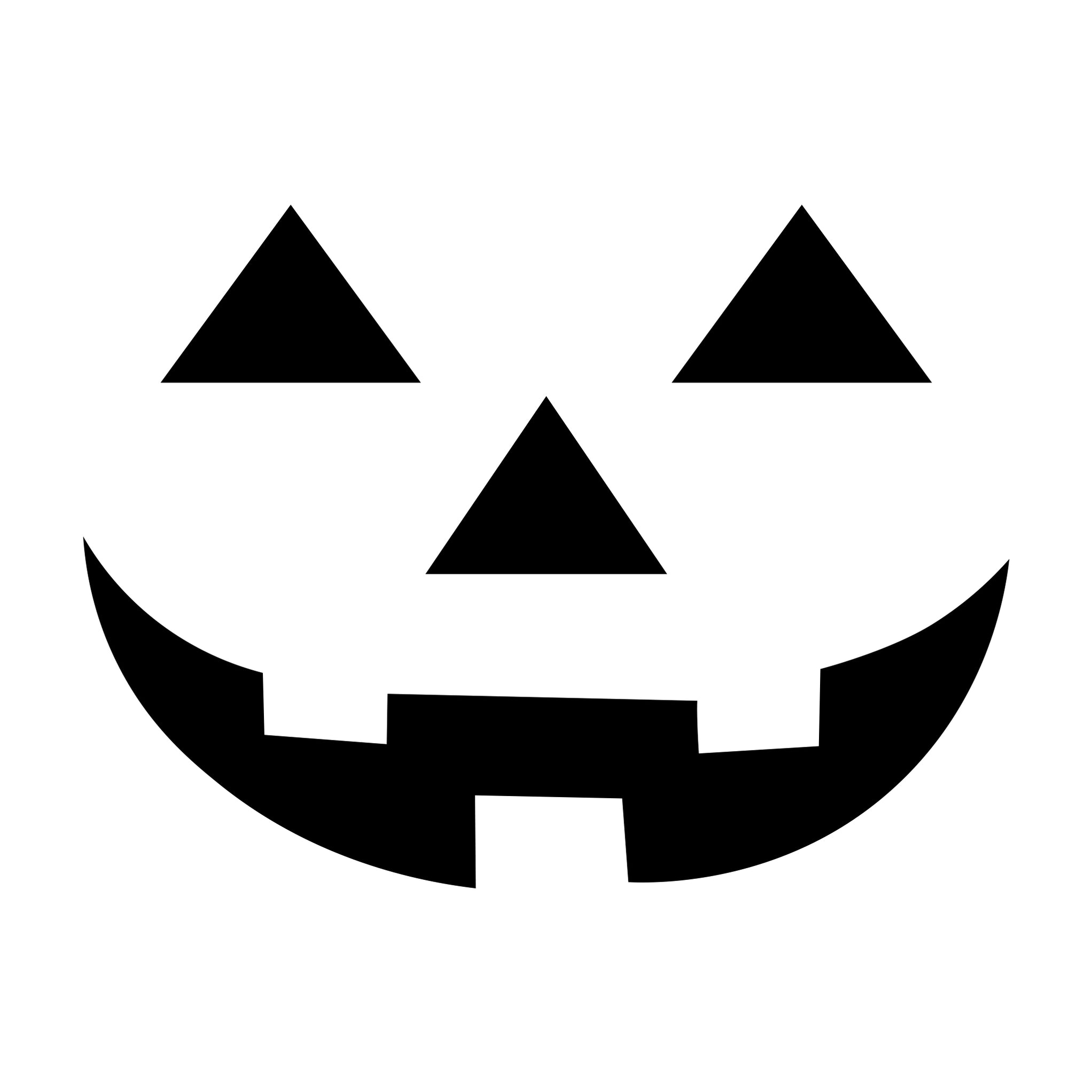 Happy Pumpkin Face Window Sticker Kit | Vinyl Decal — All Custom Gifts