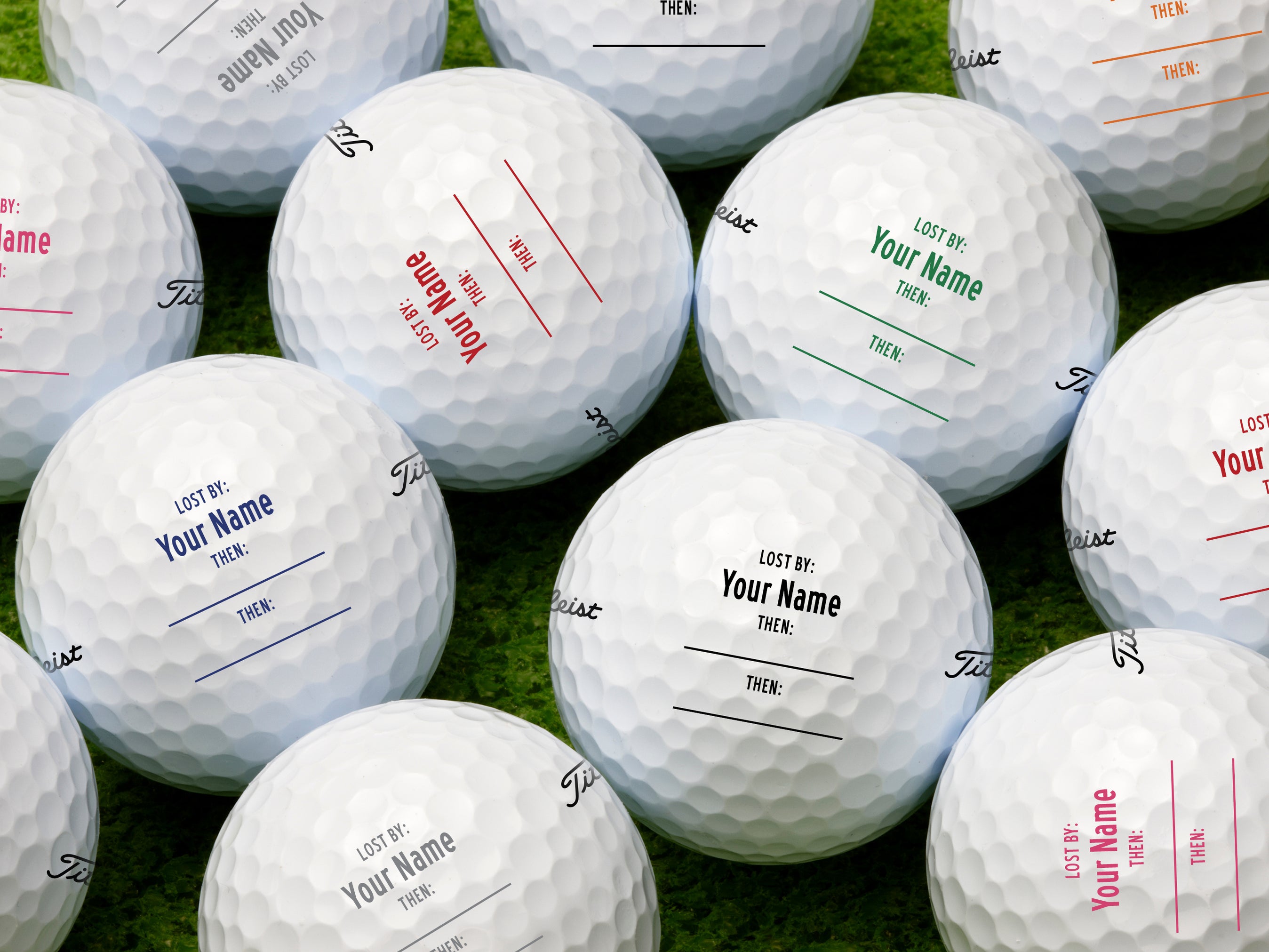 Lost By Fill-In-Name Golf Balls | Funny Golf Ball Idea | Gag Gift — All ...