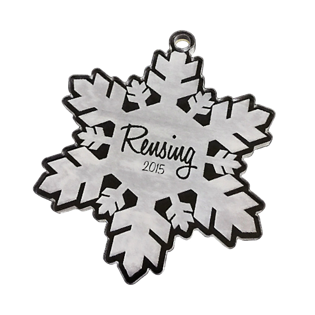Personalized Etched Acrylic Snowflake Ornament — All Custom Gifts