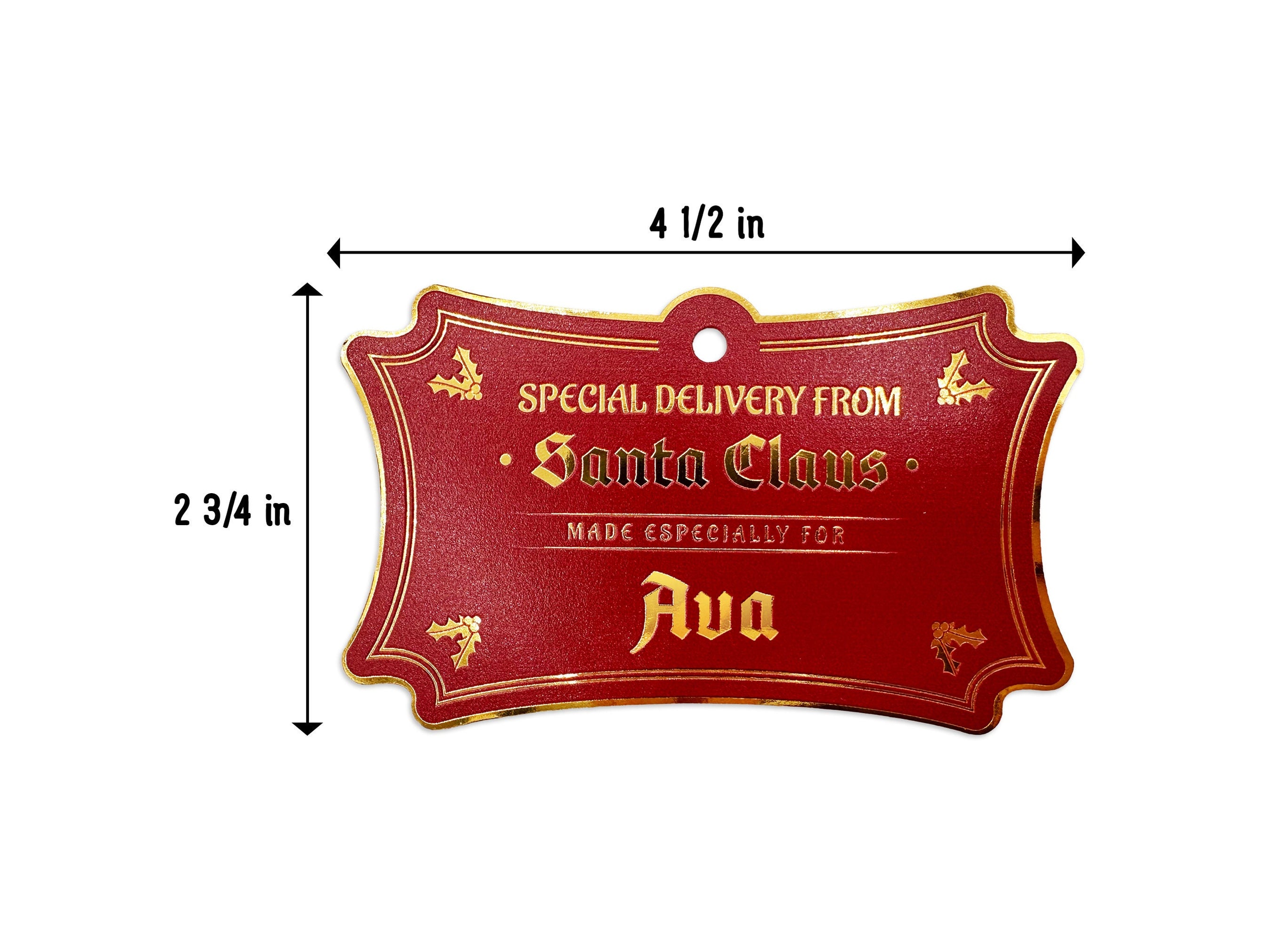 Special Delivery Gold Foil Hang Tag — All Custom Gifts
